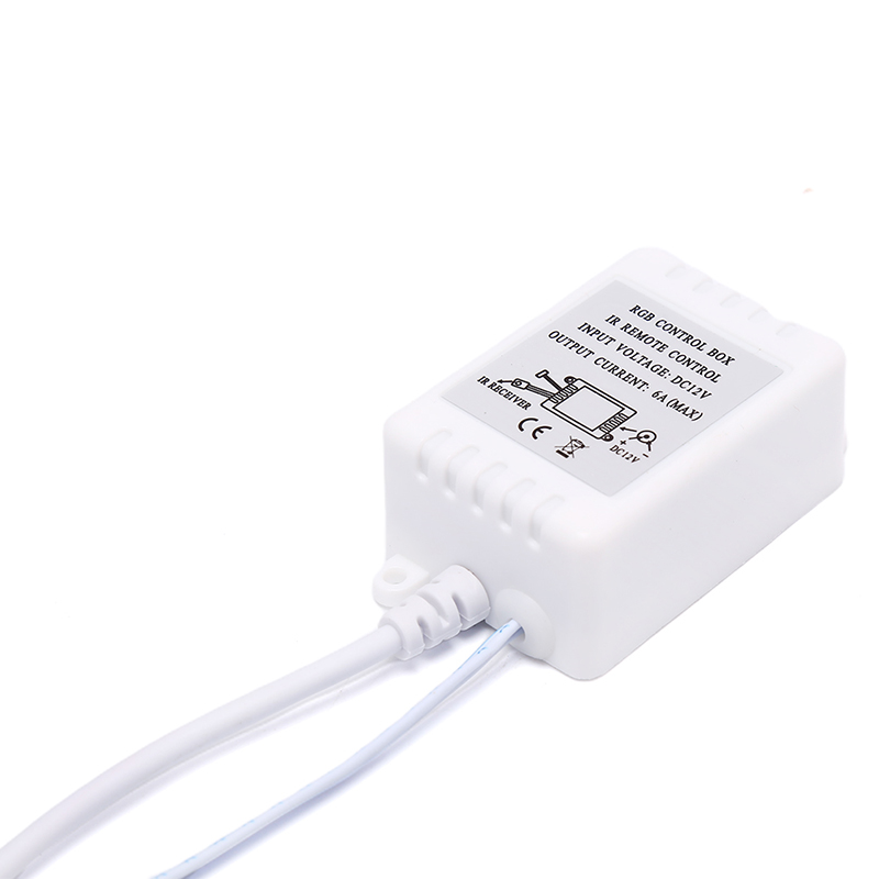 LED RGB Controller 24 Key IR Remote DC12V Dimmer Control Box For LED ...