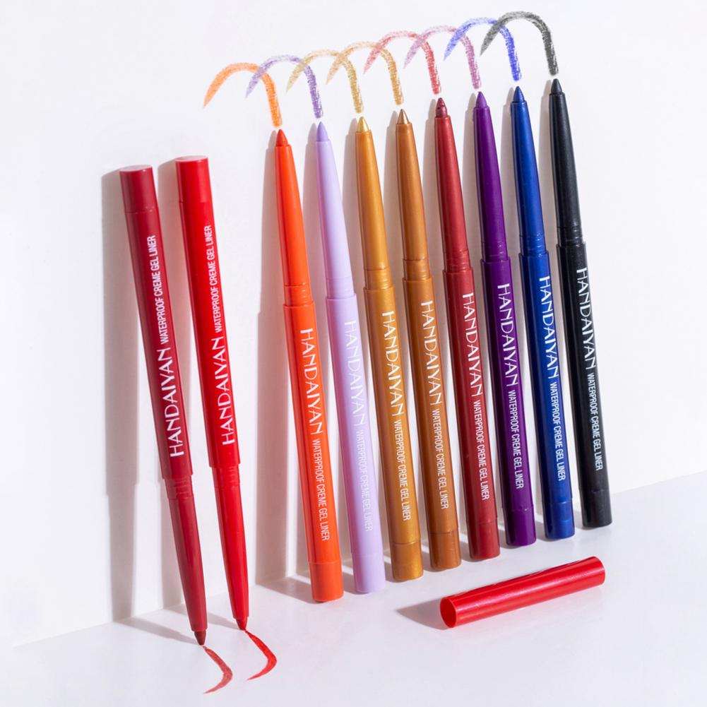 HANDAIYAN Makeup Colored Eyeliner Gel Pencil Kit 6 Colors/box ...