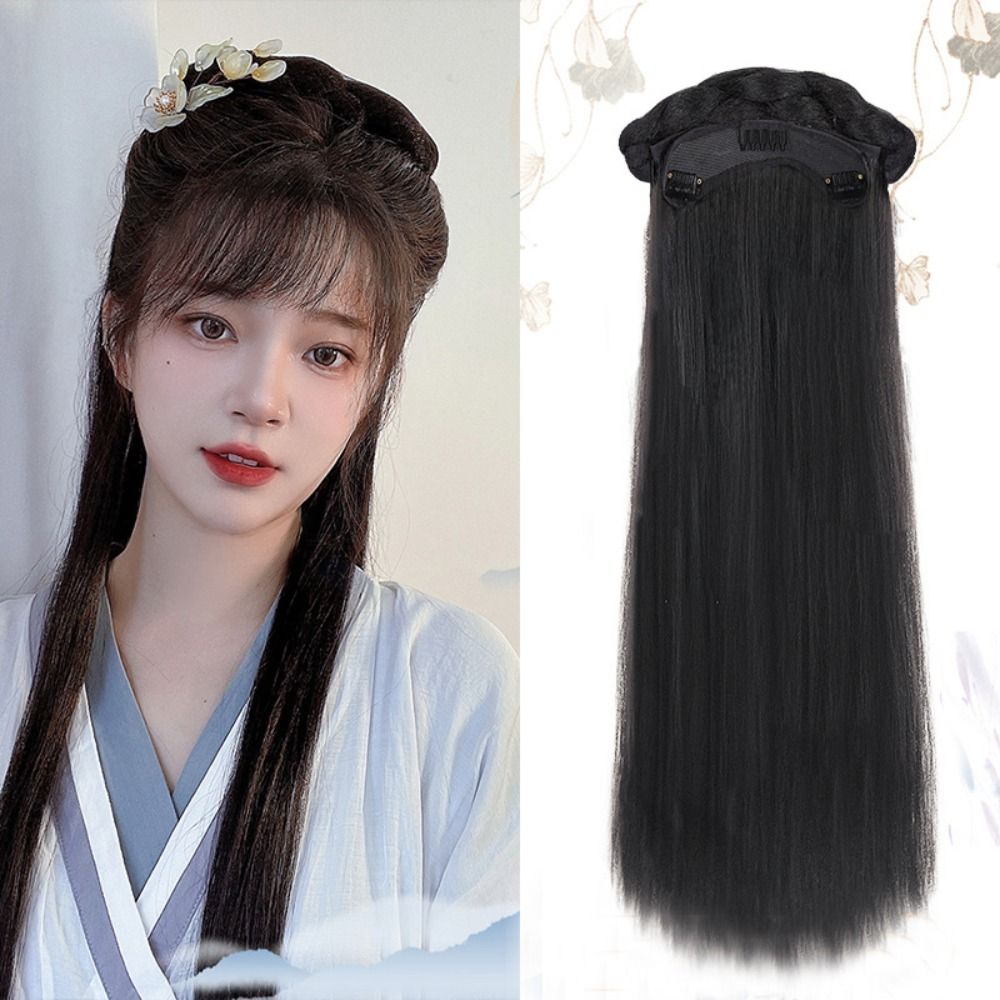 Y2K2 สังเคราะห์สังเคราะห์สังเคราะห์ ที่คาดผม Hanfu หมวกวินเทจ ชุดกระโปรงยาว วิกผมจีนโบราณ วิก ...