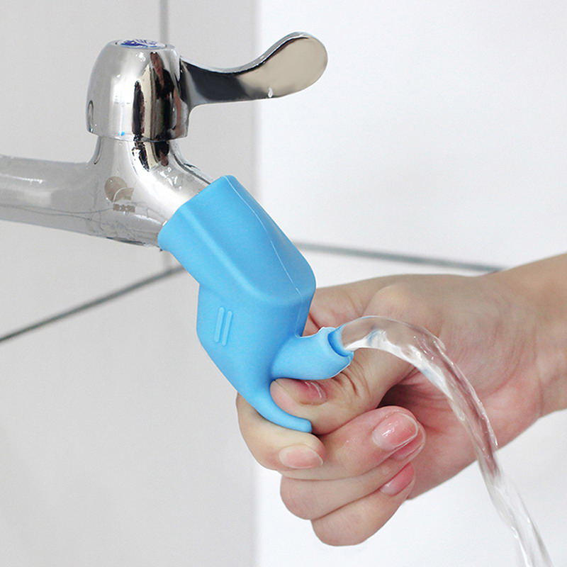 Bathroom Sink Nozzle Faucet Extender Rubber Elastic Water Tap Extension ...