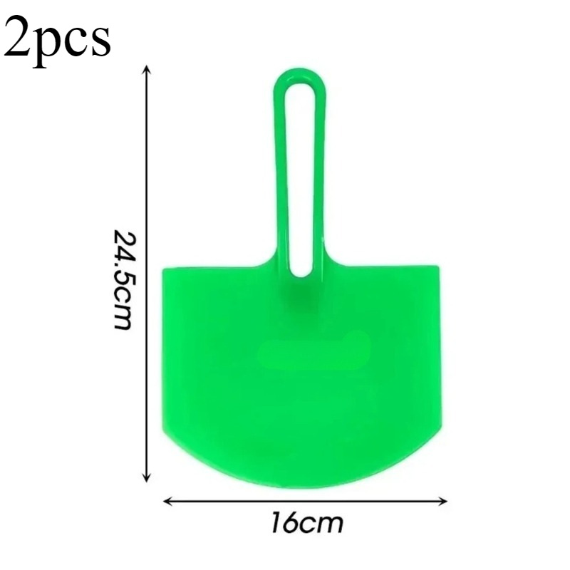 2pcs Plastic Putty Curved Bucket Scoop Scraper Paint Putty Drywall ...
