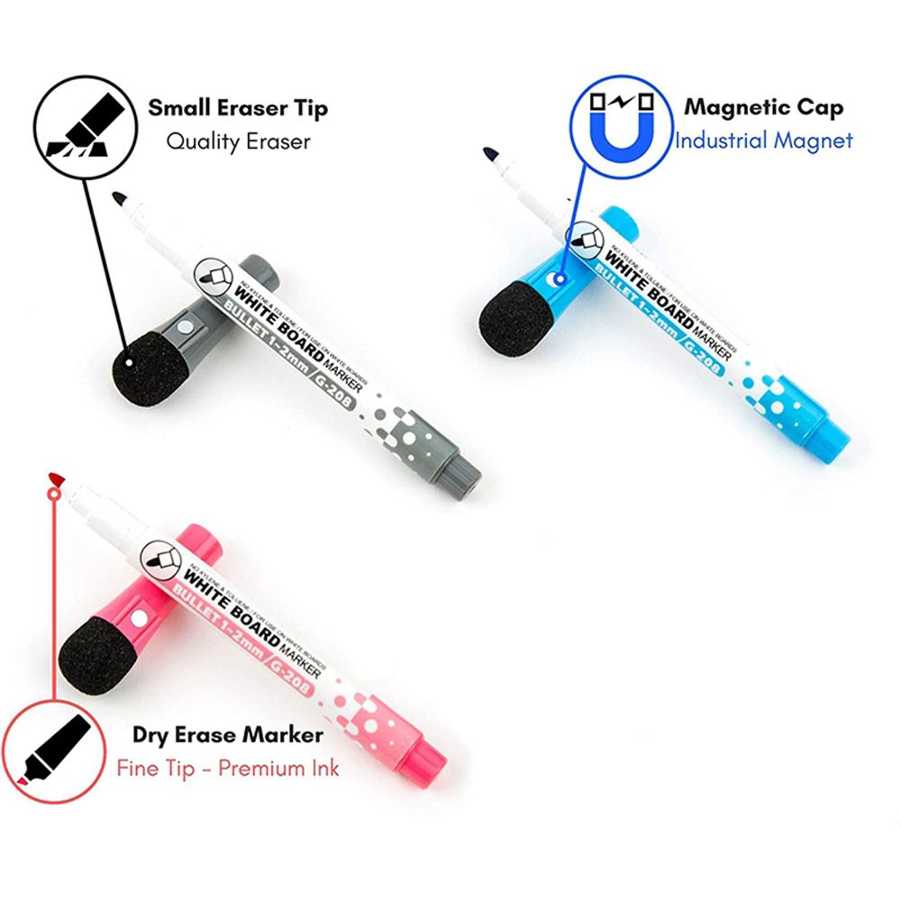 School 1PC Safe ink Erasable Board Markers Eraser Cap Graffiti Pen ...