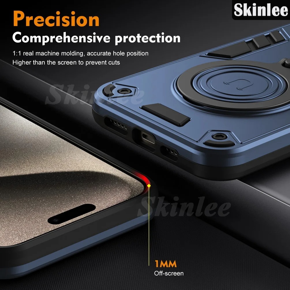 Phone case For infinix Note 40 40 Pro Plus Back cover Shockproof Armor Bumper Stand with Holder ...