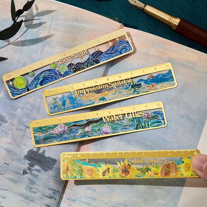 【SkinHorizon】Exquisite Oil Painting Element Rulers Creative Sunflower ...