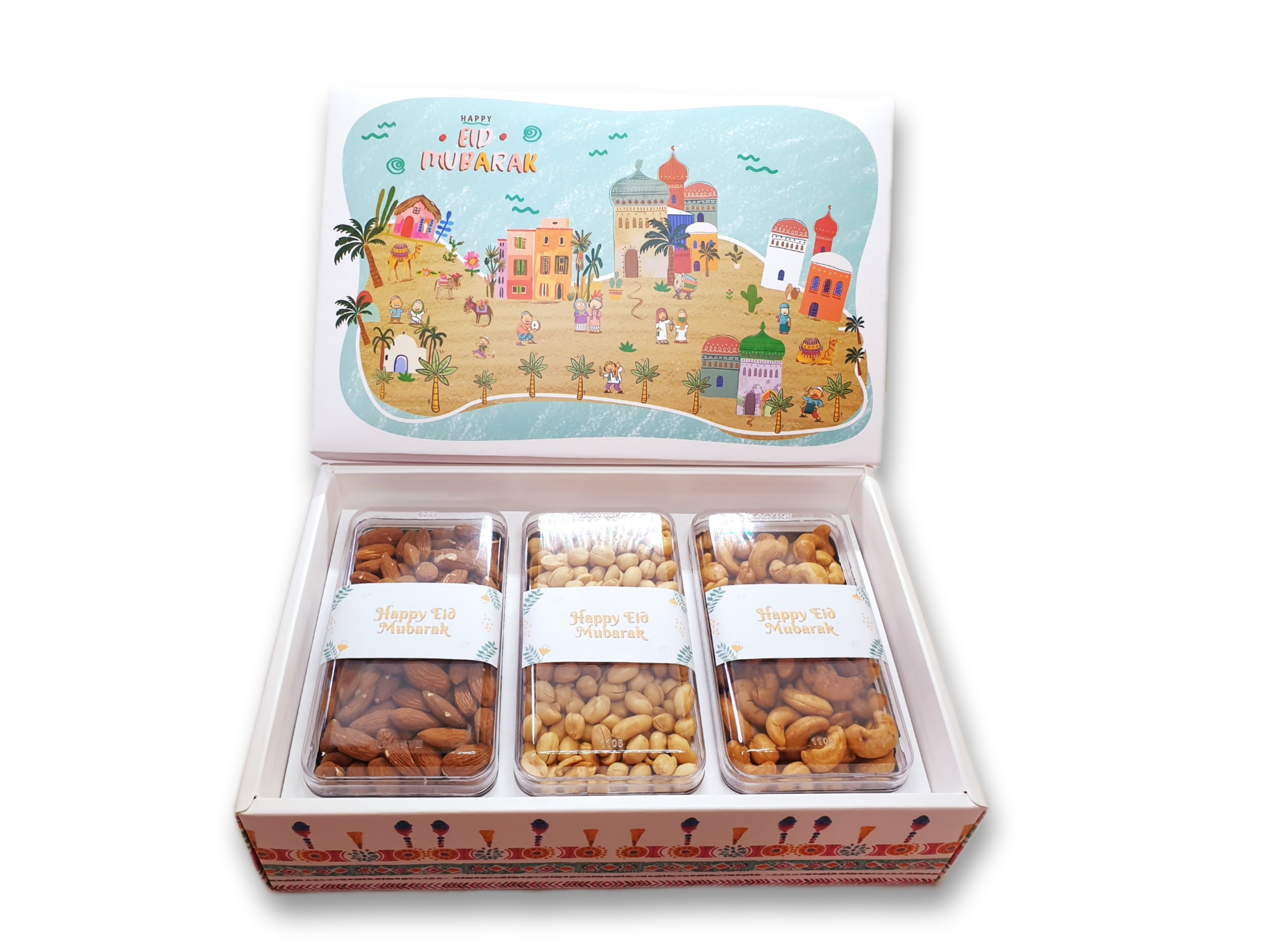 Parsel Idul Fitri Kacang Bawang Goreng, Mete dan Almond Box Premium ...
