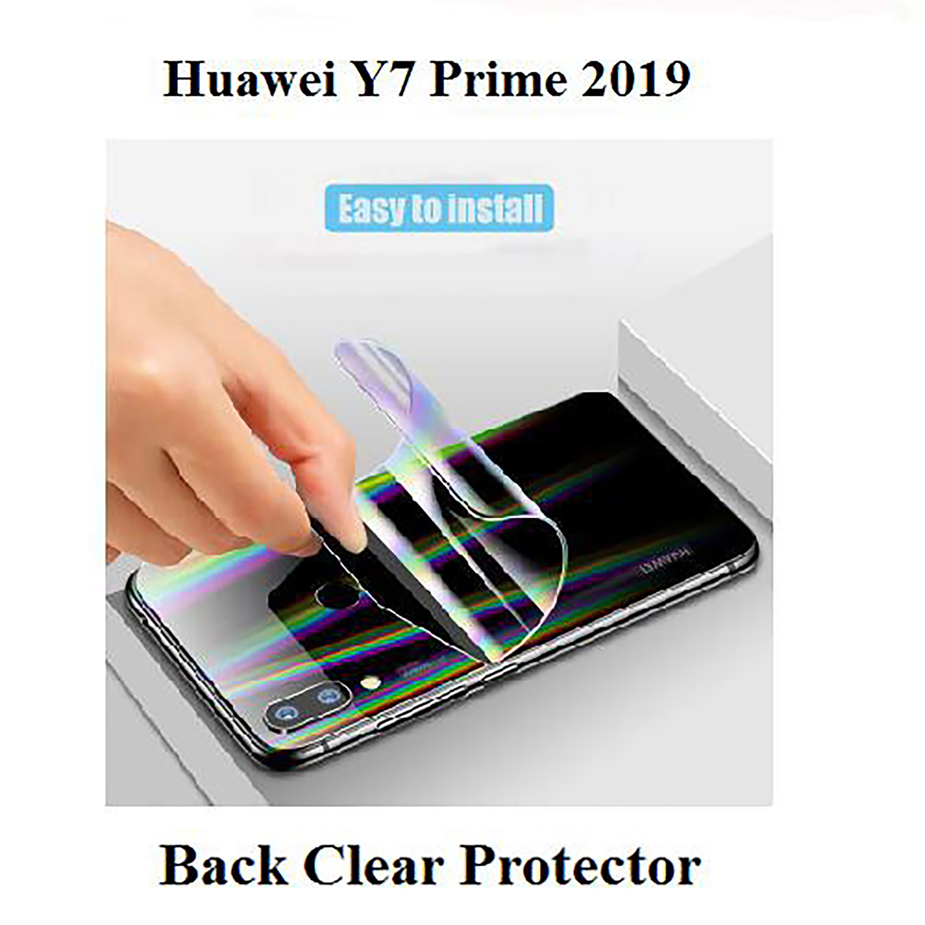 Huawei Y7 Prime 2019 Back Protection Clear Jelly Soft Ultra Clear Jell ...