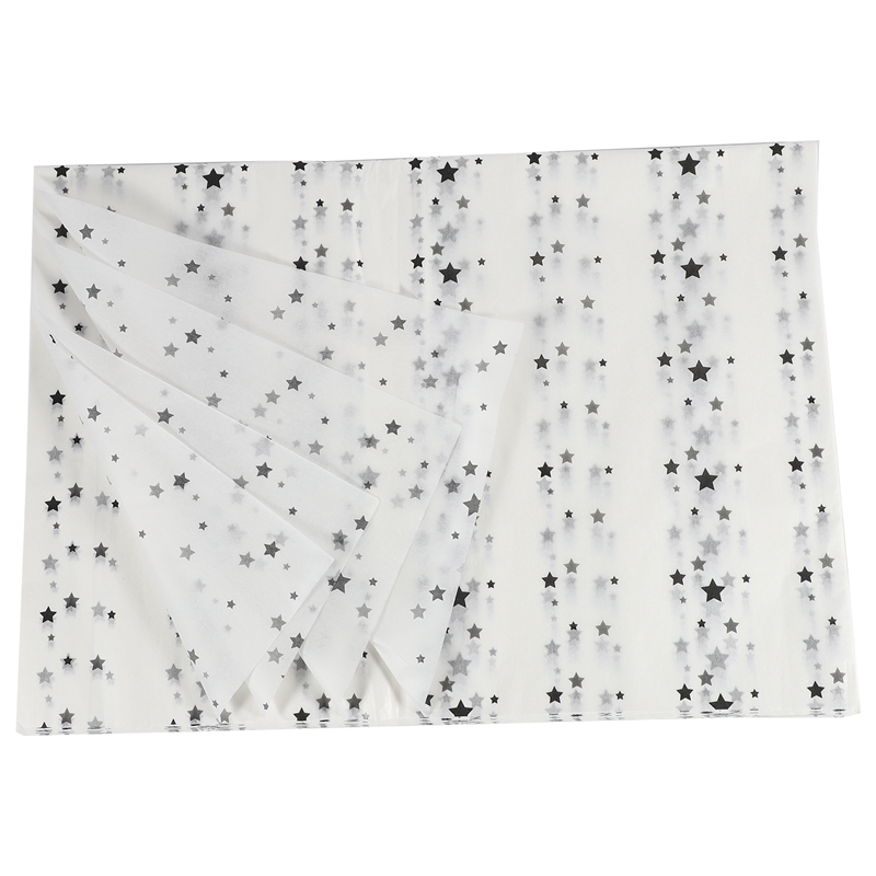 50pcs Stars Translucent Tissue Paper Flower Wrapping Paper Gift ...