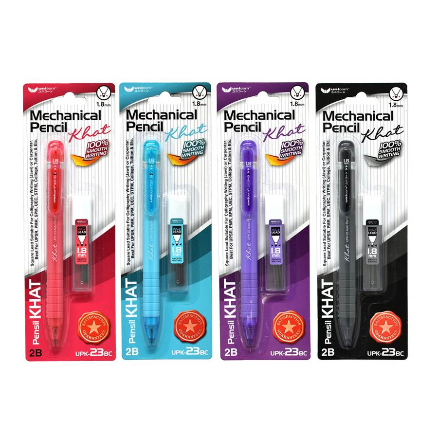 Unicorn Mechanical Pencil Khat (Jawi) / Calligraphy with Refill 1.8mm ...