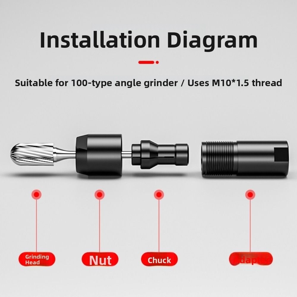 New 3/6mm Angles Grinders Attachment Multi-function Durable Thread ...