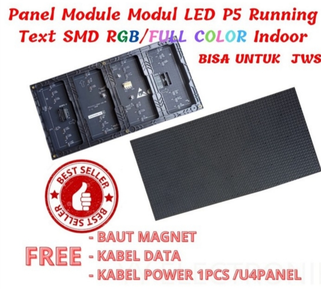Panel Module Led P5 RGB/Full Color Indoor SMD Running Text | Lazada ...