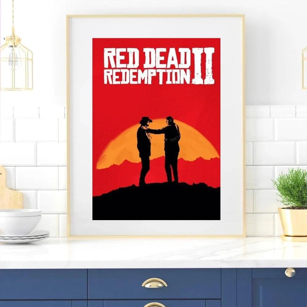 โปสเตอร์ศิลปะ Red Dead Redemption 2 - ของตกแต่งผนังสไตล์สวยสำหรับห้อง ...