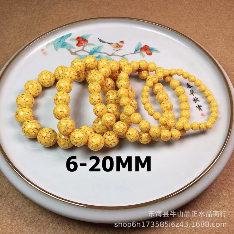 【New arrival】Realgar Bracelet DIY Hand-woven Men's and Women's Realgar ...