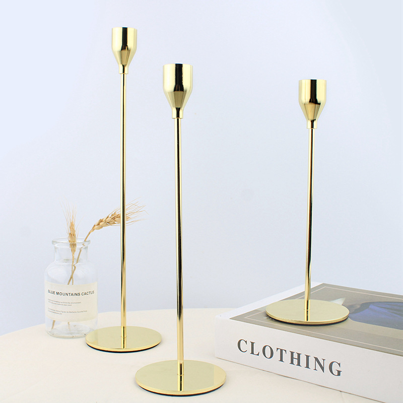 Luxury Metal Candlestick Candle Holders Room Decoration Romantic ...