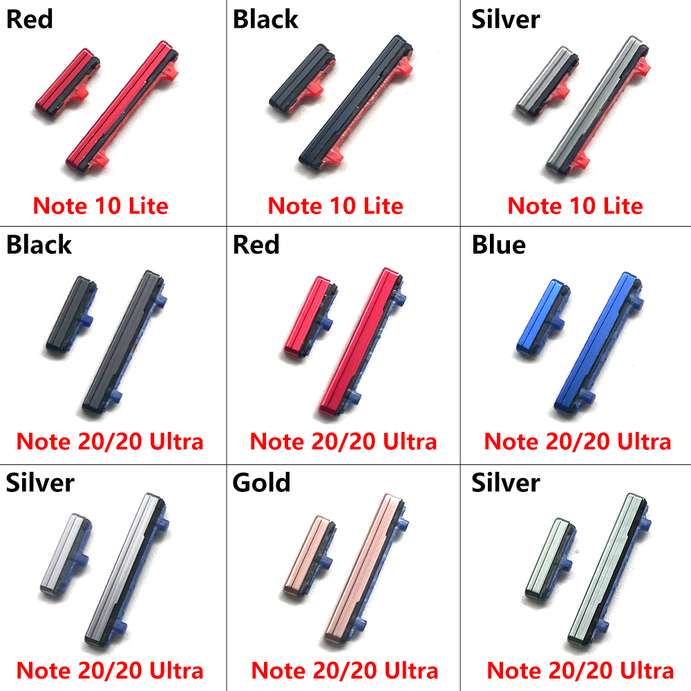 New Power On Side Key Button + Volume Up Down Side Button For Samsung ...