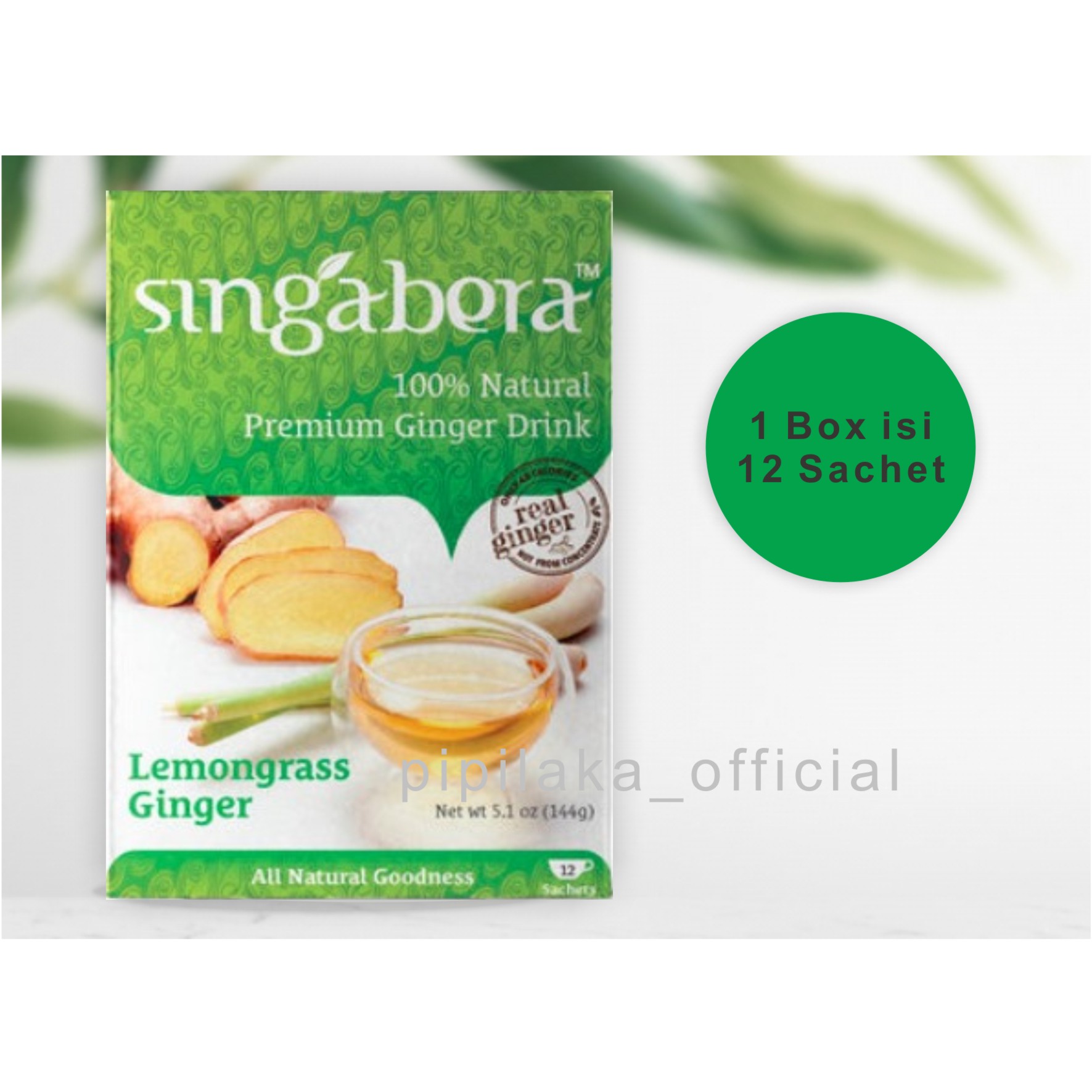 Singabera Lemongrass Ginger / Jahe Sereh Premium isi 12 Sachet | Lazada ...