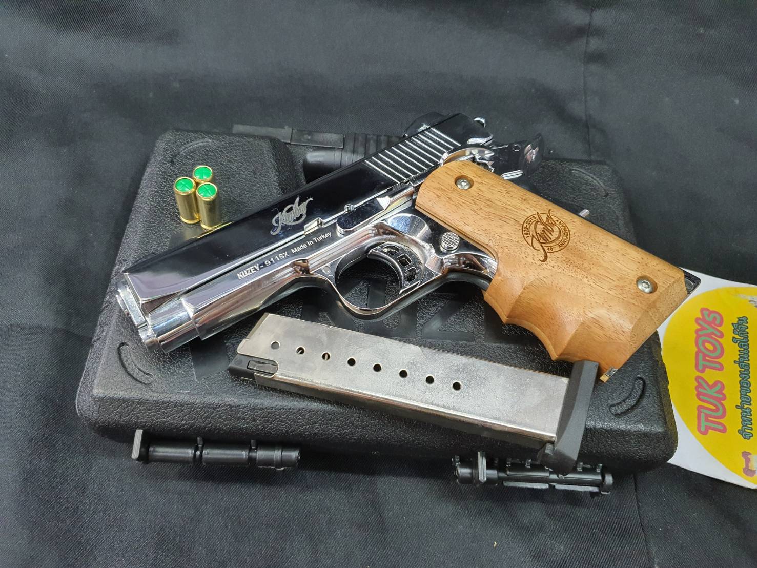 แบงค์ KUZEY 911 KIMBER PRO CARRY ii 9mm.P.A.K. 4 นิ้ว เงินเงา ไม้ร่อง ...