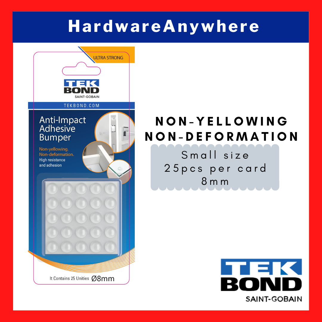 TEKBOND 8mm Small Adhesive Bumper Protector, 25pcs/ pack, Protect ...
