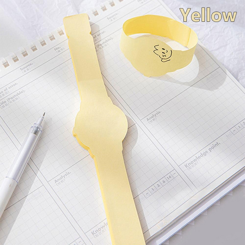 Alarm Clock Bracelet Sticky Note Pads To Do List Paper Wrist Watch ...