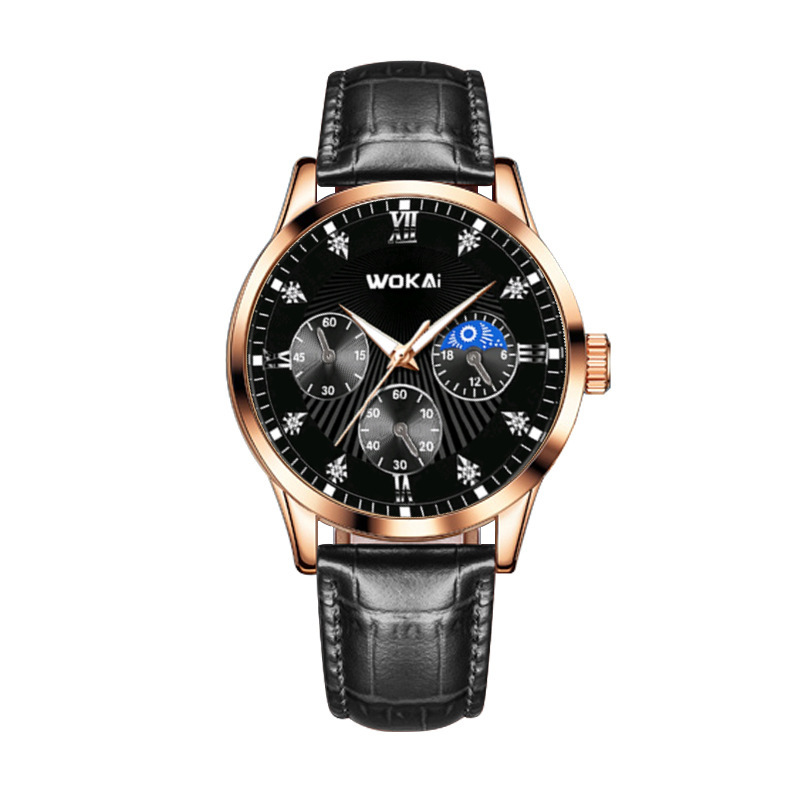 【versatile style】【Very good-looking】Wokai Quartz Men's Watch with Roman ...