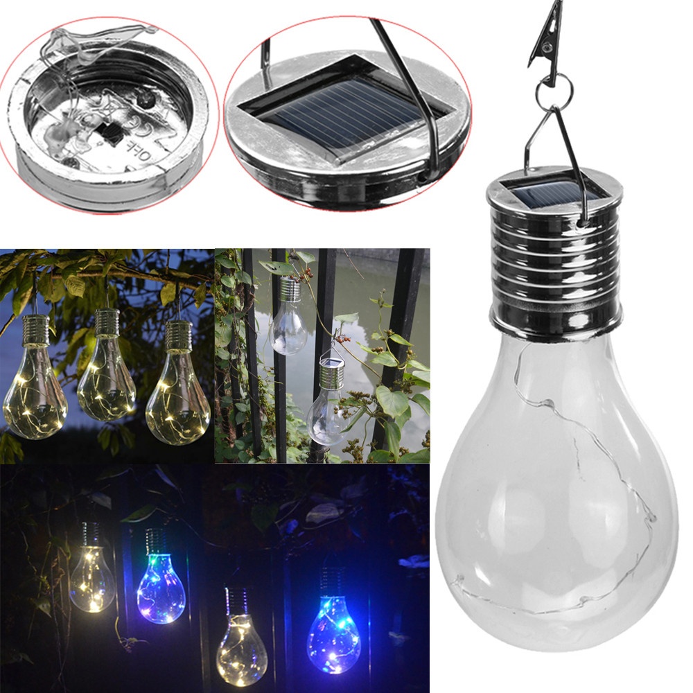 【TopazTrove】Solar Panels LED 1.2V Waterproof Solar Bulb Rotatable ...