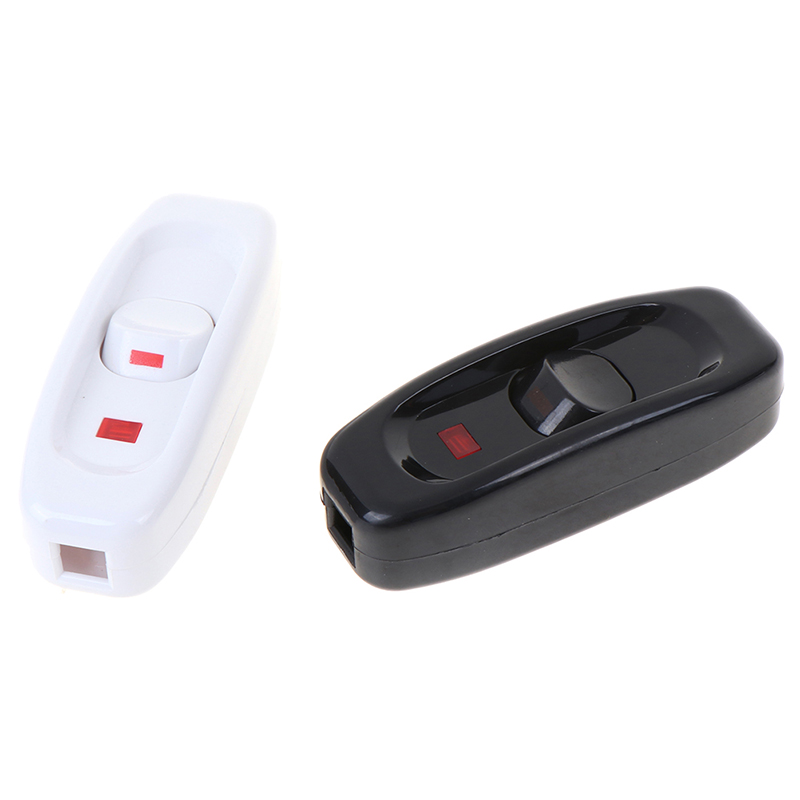 【TopazTrove】1Pcs White Black Bedside Lamp Switch AC 250V 10A Inline ON ...