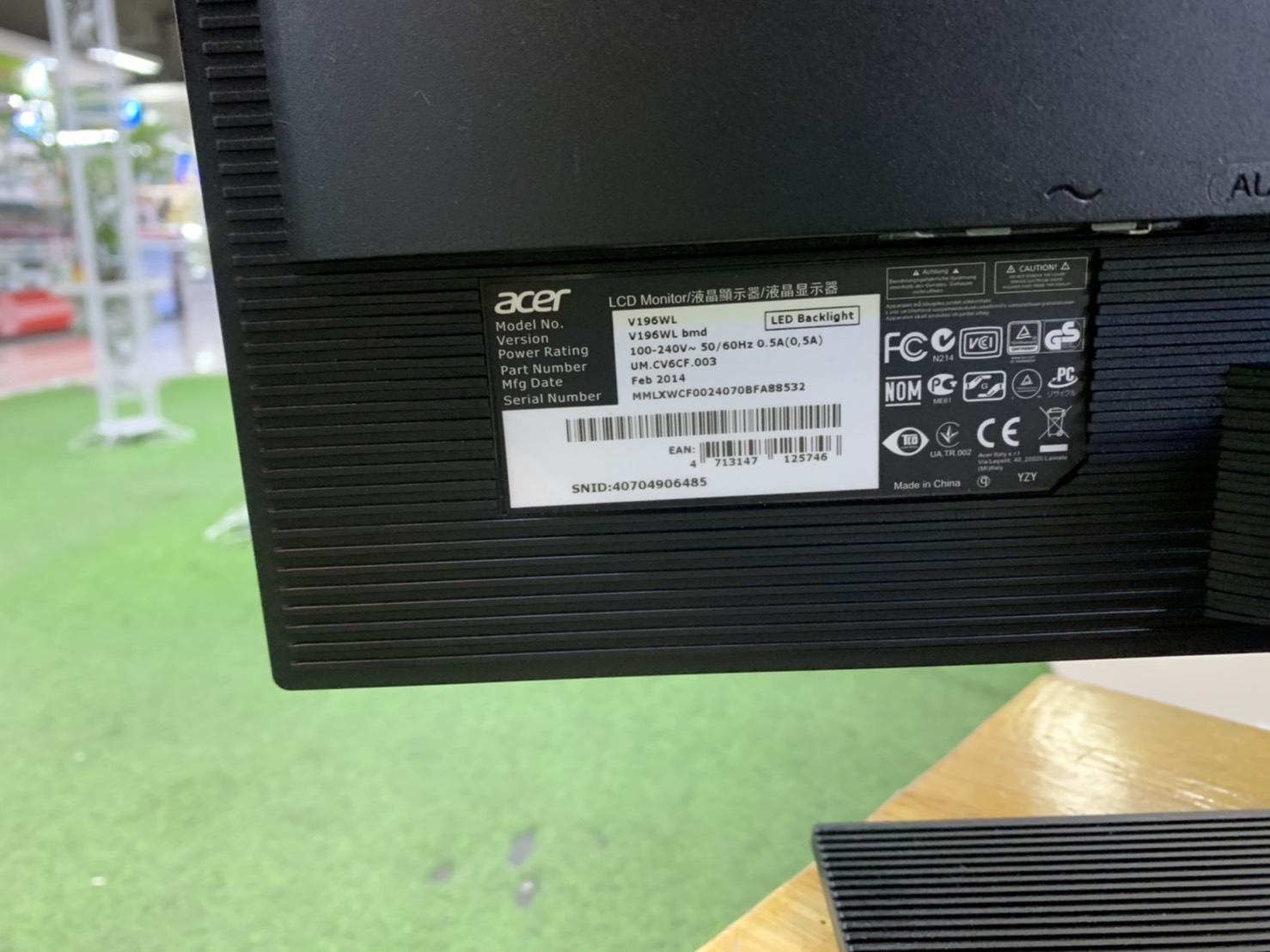 Monitor Acer 19 LED V196HQL - nanoshop by mom - ThaiPick