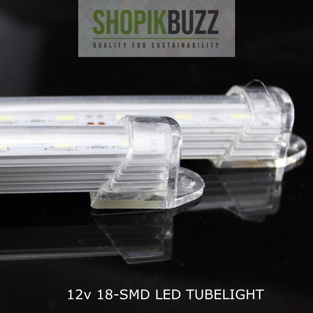 12v 18 Smd Super Bright Transparent/Shaded Led Tube Light | 18-SMD 6 ...