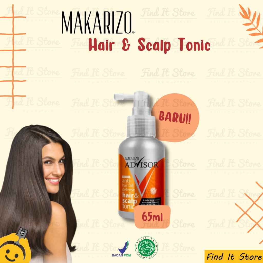 Makarizo Advisor Anti-hair Fall Defense Hair & Scalp Tonic 2 in 1 Untuk ...