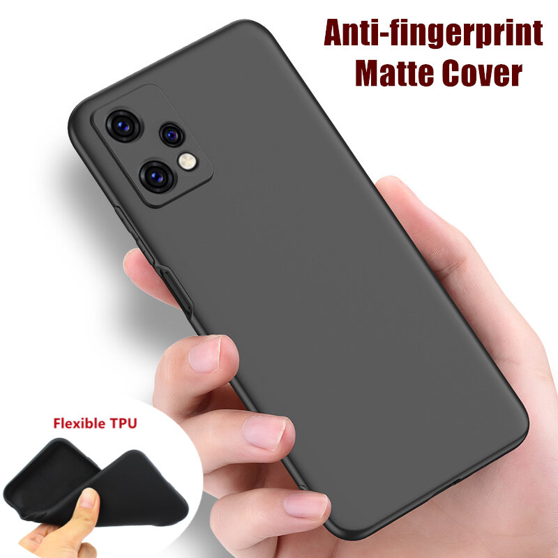 xprmy for Realme 9 Matte Finish Flexible TPU Back Cover Gel Rubber Soft ...