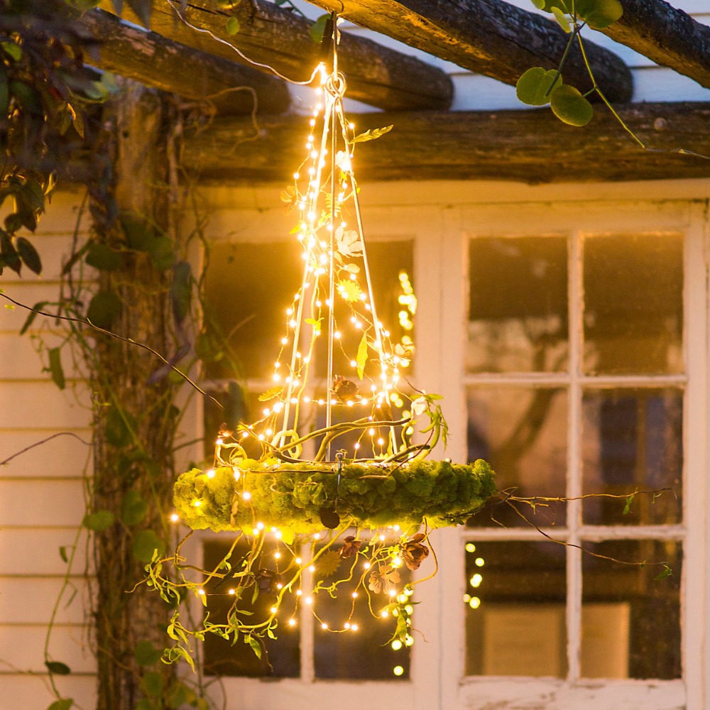 New Year LED Christmas Lights Outside Outdoor Warm White Waterfall ...