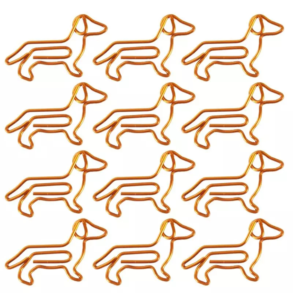 Animal Shape Cartoon Paper Clamps Customization Dachshund Paper Clips ...