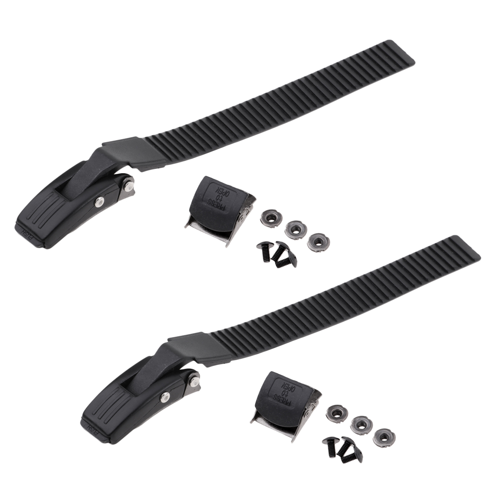 2 Sets Replacement Inline Roller Skate Shoes Strap With Clamp And ...