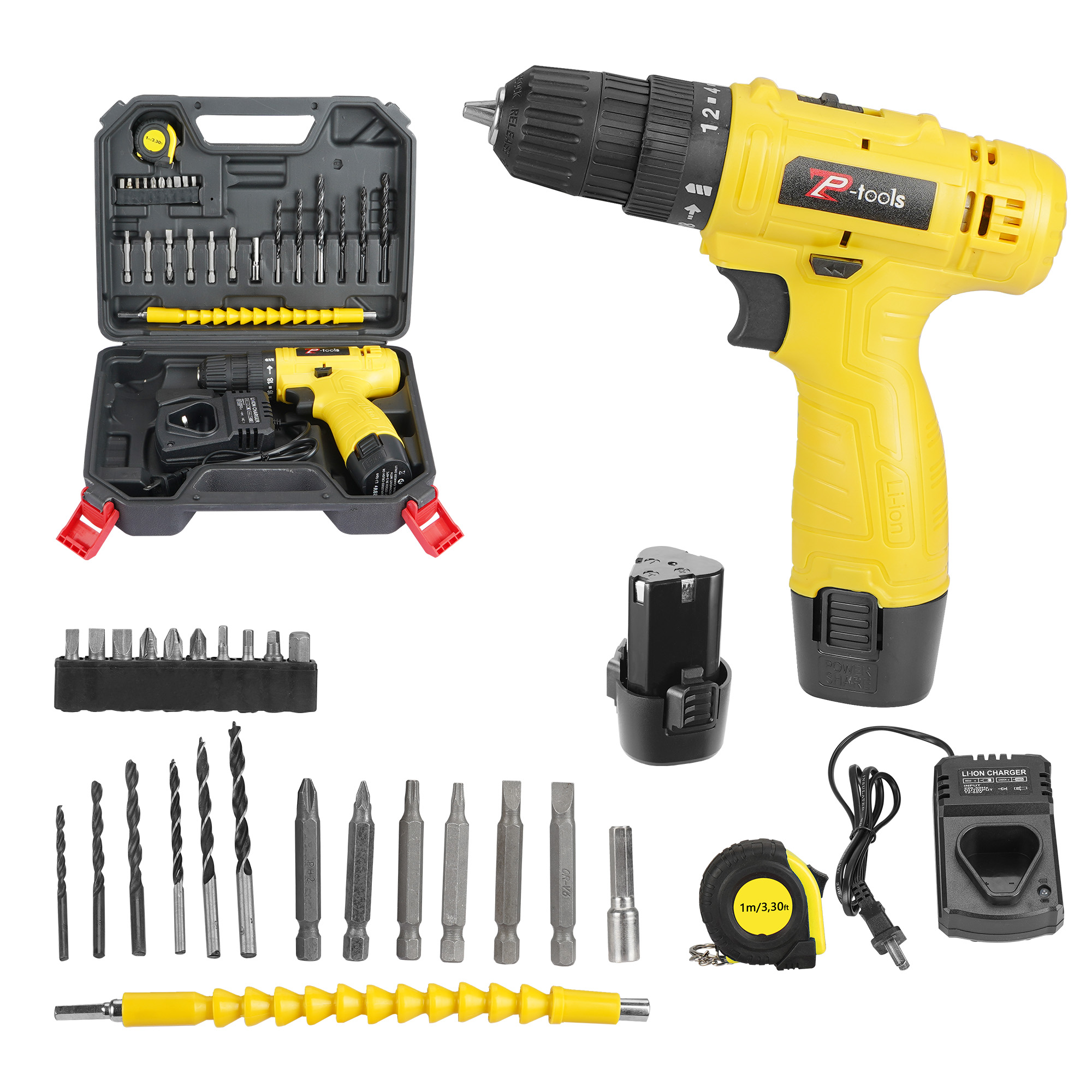 TP TOOLS สว่านไร้สาย 28V สว่าน 2 ระบบ ปรับสปีดได้ สำหรับเจาะไม้ เหล็ก ขันน็อตสกรู เครื่องมือช่าง ...