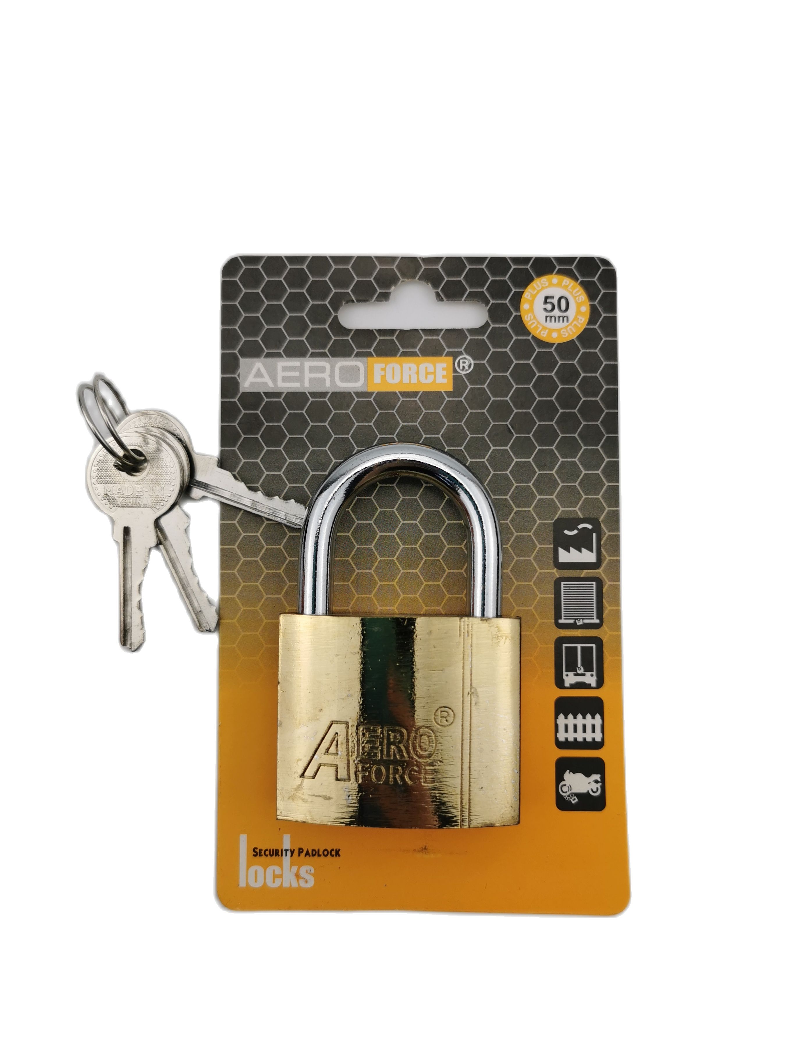 Original AERO FORCE 50mm Security Padlock / Mangga Pintu / Top Security ...