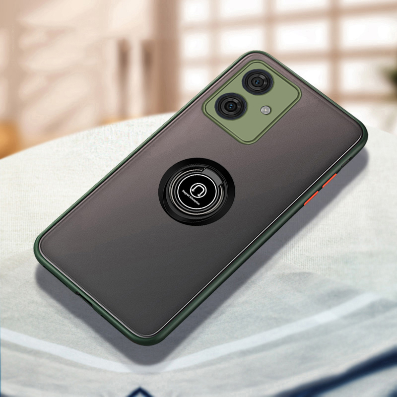 For Motorola Moto G64 5G Case Side Stripe Design Soft TPU Matte Texture ...