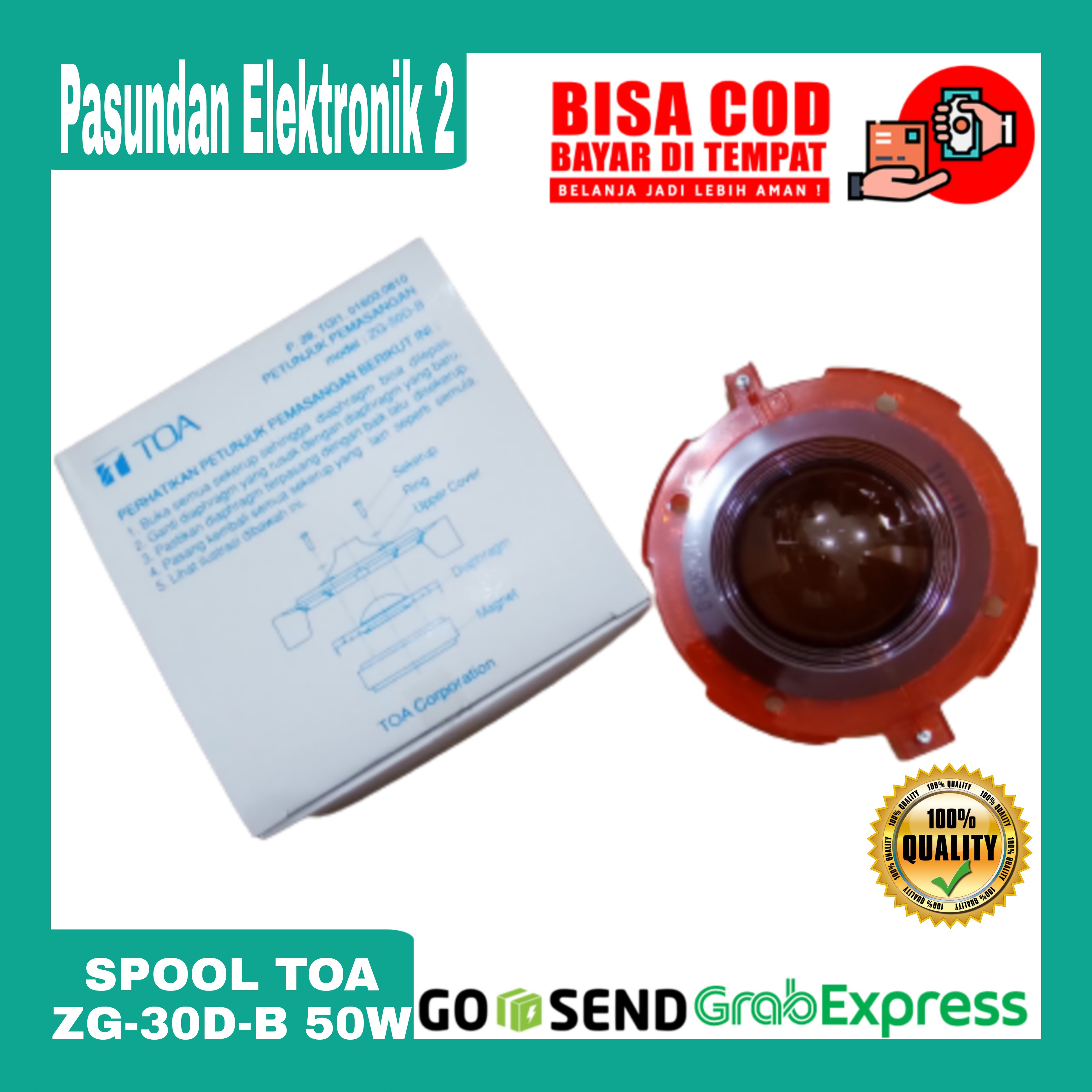 Spul Spool corong TOA ZG-30D-B (50 WATT) ORIGINAL | Lazada Indonesia