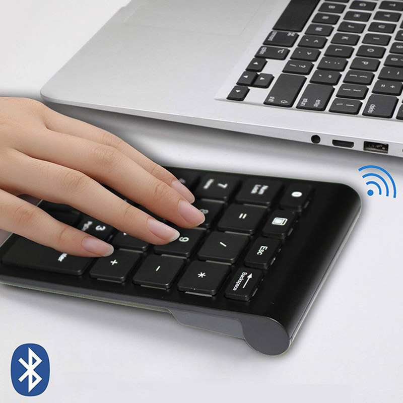 Bluetooth Number Pad, Wireless Bluetooth 22 Keys Multi-Function Numeric Keypad Extensions for ...