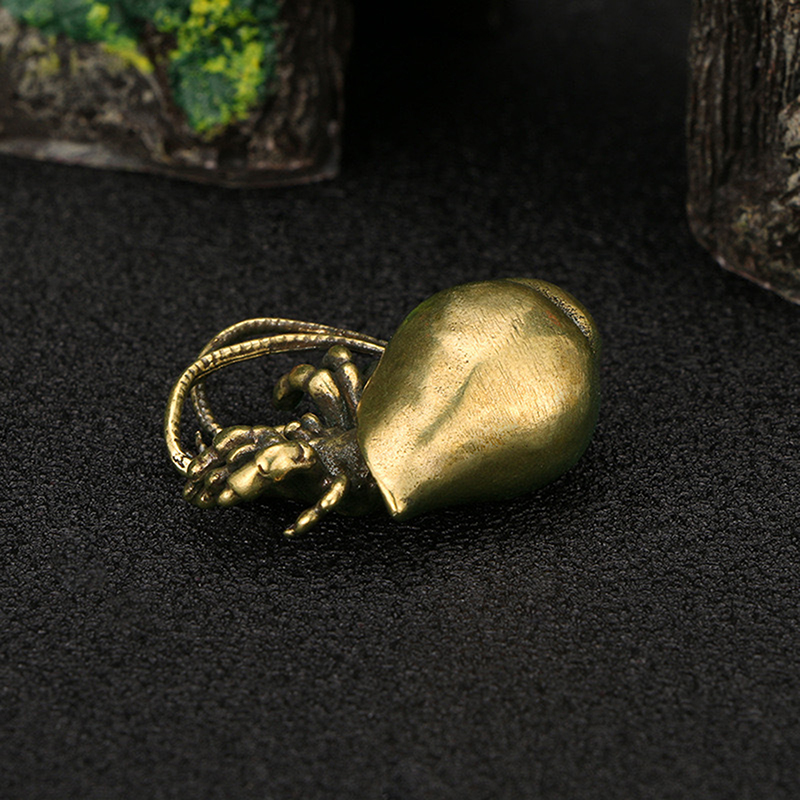 Vintage Brass Hermit Crab Figurines Marine Organisms Animal Statues ...