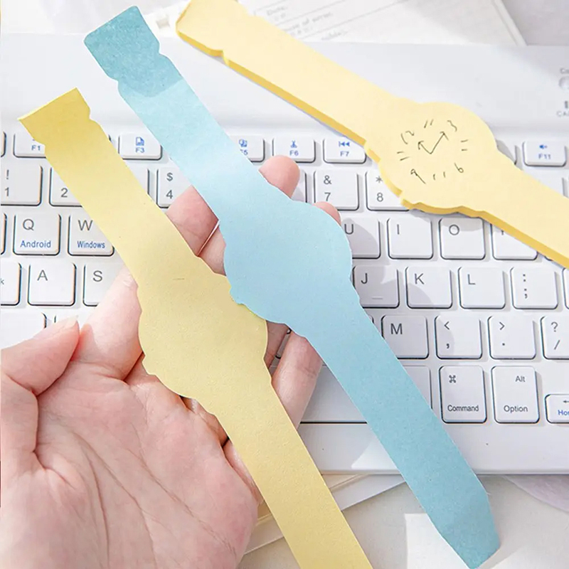 Alarm Clock Bracelet Sticky Note Pads To Do List Paper Wrist Watch ...