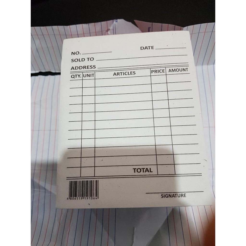 Receipt Resibo With Duplicate 50 x 2 PAGES | Lazada PH
