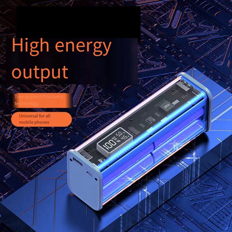 PD22.5W DIY Battery Charger Case Fast Charging Case for 8PCS 18650 ...