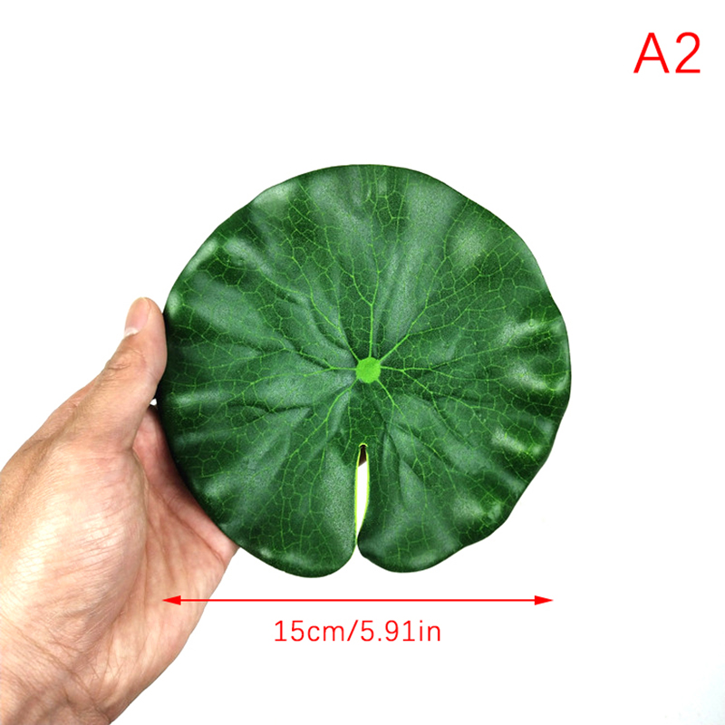 Room decoration Artificial Floating Lotus Leaves Fake Foliage Plant 10 ...