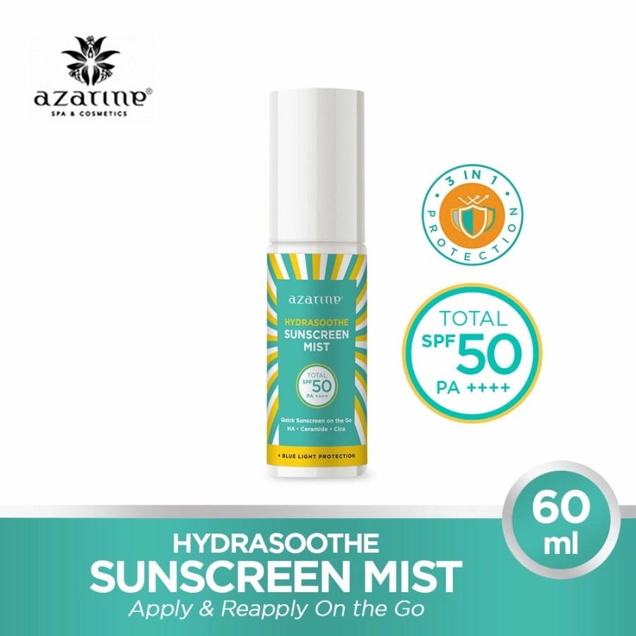 AZARINE Hydrasoothe Sunscreen Mist SPF50 PA++++ 60ml Sun Protection Sun ...