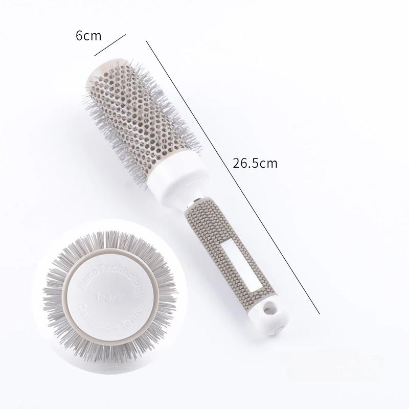 Lidoushu 1PC 5 Sizes Professional Salon Styling Round Rolling Hair Comb ...