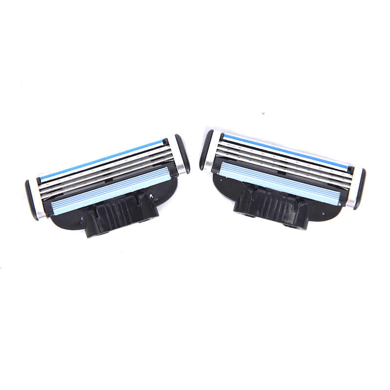 4Pcs Mach 3 Cartridges Manual Razor Blades Shaving Three-layer Razor ...
