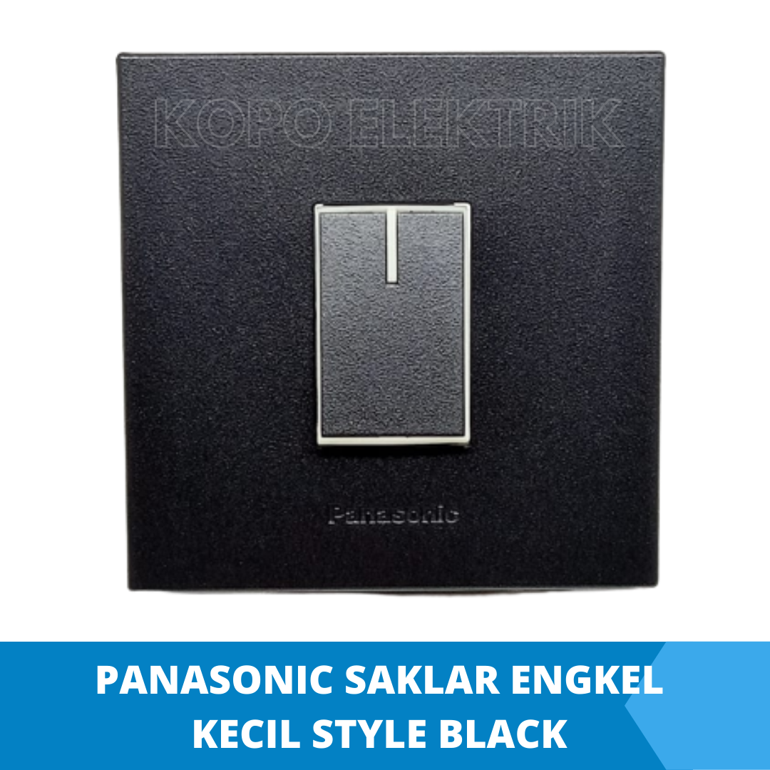 Panasonic Saklar Engkel Kecil Style Black Tanam Saklar Hitam Minimalis ...