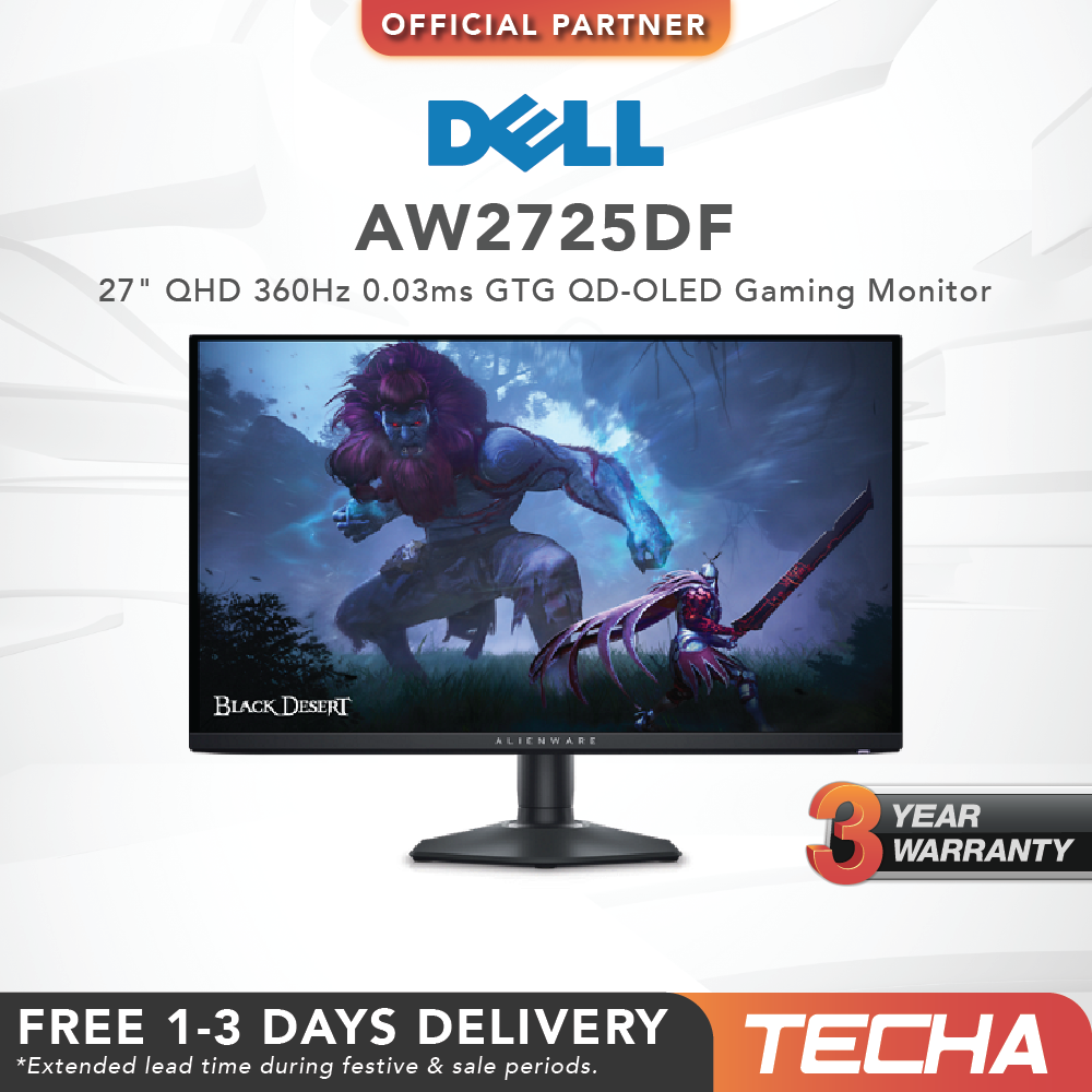 [FAST SHIP] Dell Alienware AW2725DF | 27" QHD | 360Hz | 0.03 ms GTG ...