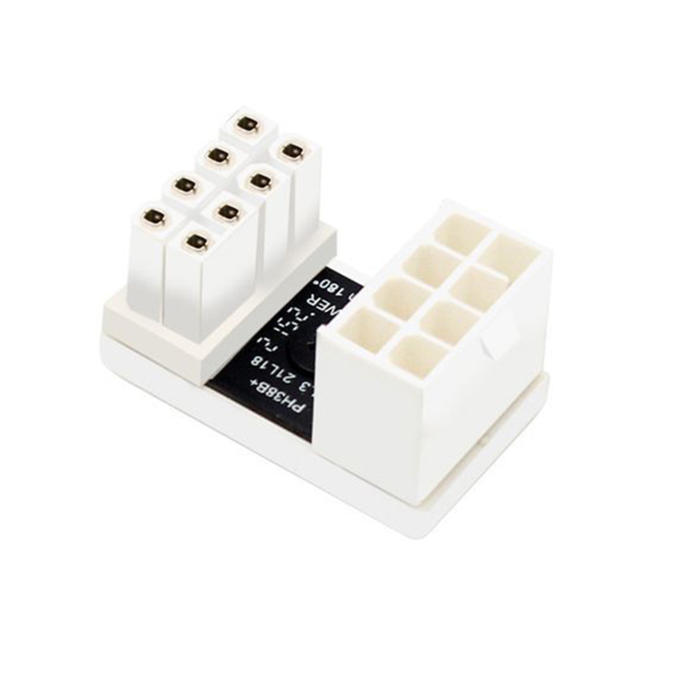 180 Degree ATX 8 Pin Power Supply Adapter for Desktop Computer U Shaped ...