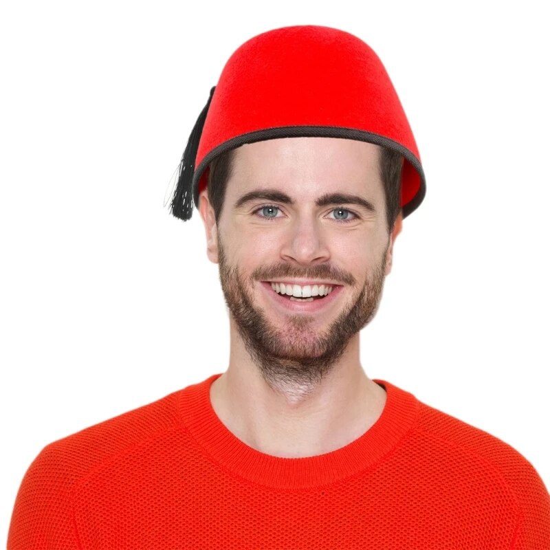 【Fast-selling】 Tarboosh Fez Hat For Men Red Moroccan Hat Ottoman Hat ...