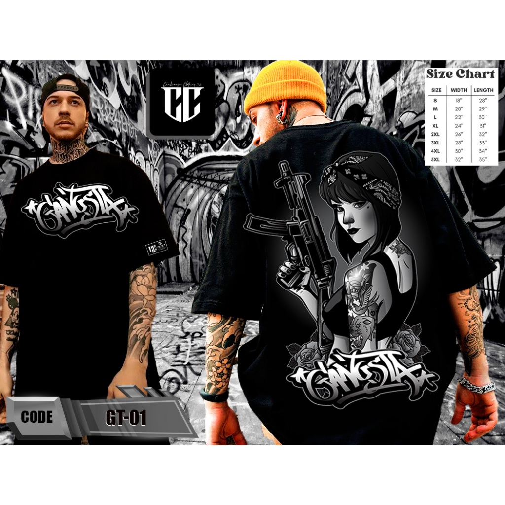 GANGSTA OVERSIZED TSHIRT DESIGN | Lazada PH